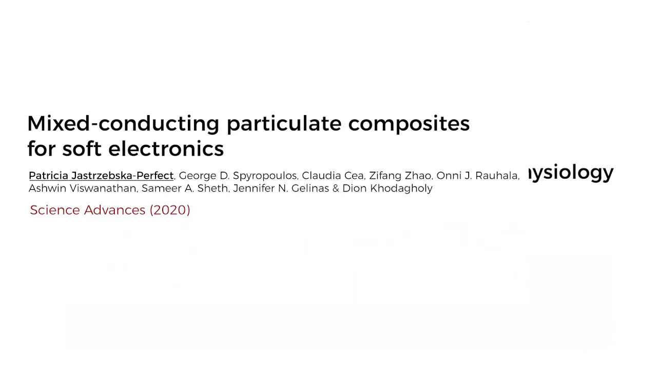 Two Steps Closer to Flexible, Powerful, Fast Bioelectronic Devices ...