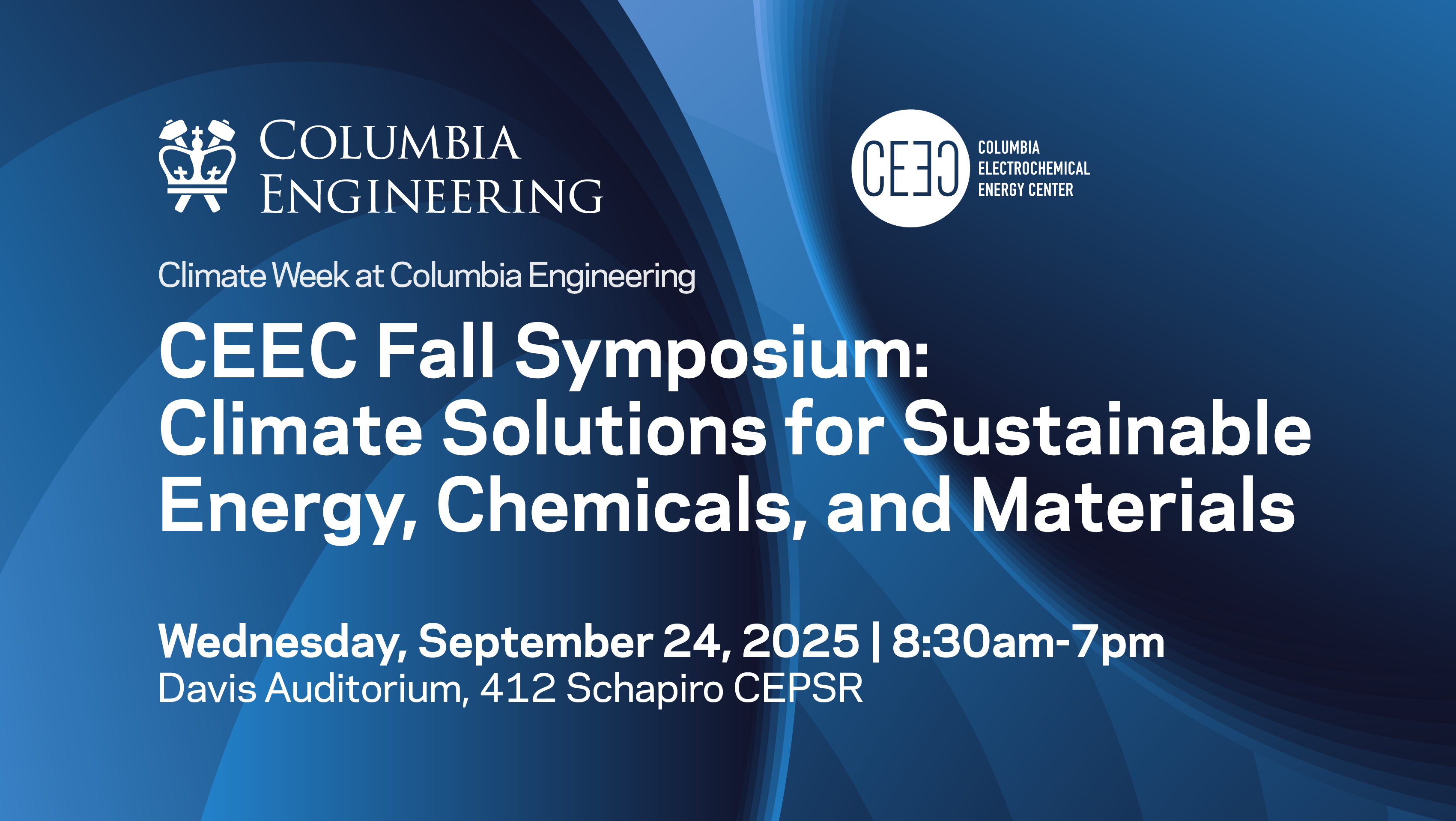 Climate Week at Columbia Engineering 2025 | Columbia Engineering